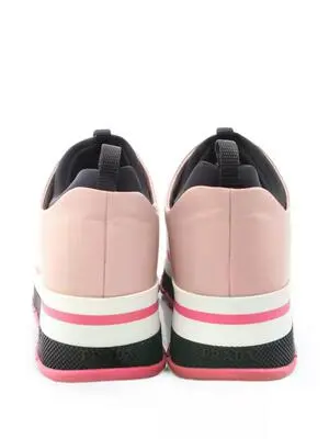 Prada 2010s Platform Leather Sneakers