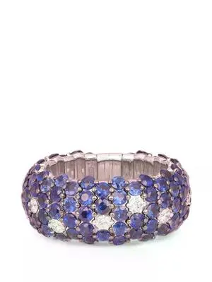 ZYDO Sapphire And Diamond Ring - Silver