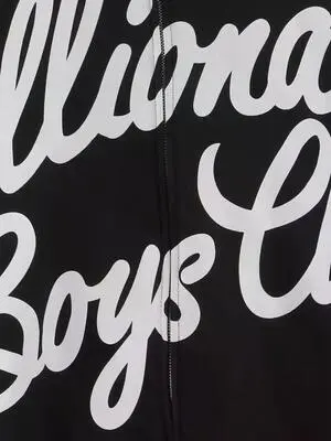 BILLIONAIRE Logo Print Zip-up Hoodie