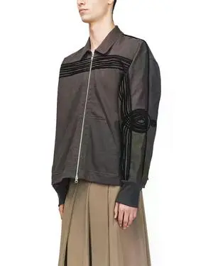 SONG FOR THE MUTE Appliqué Track Jacket