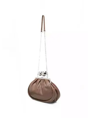 Max Mara Pasticcino Leather Shoulder Bag