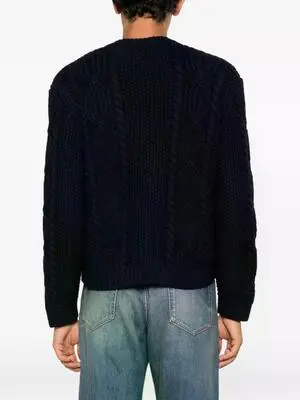Saint Laurent Cable-knit Button-fastening Cardigan