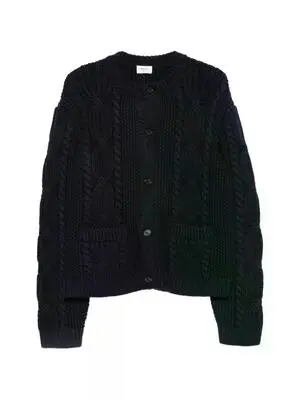 Saint Laurent Cable Knit Button-fastening Cardigan