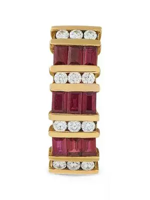 LB EXCLUSIVE Ruby And Diamond Pendant - Gold