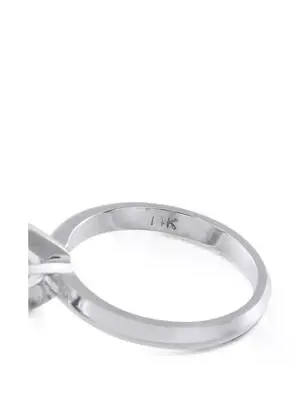LB EXCLUSIVE 14k White Gold 3.0 Carat Round-cut Diamond Solitaire Ring
