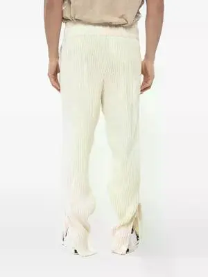 Off-White Lace-up Ribbed Trousers