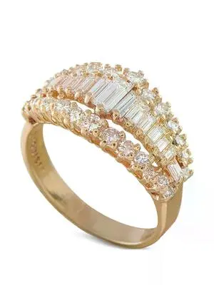LB EXCLUSIVE 14k Yellow Diamond Dome Ring