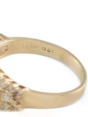 LB EXCLUSIVE 14k Yellow Diamond Dome Ring