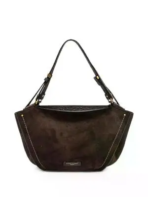 GIANNI CHIARINI Bloom Suede Shoulder Bag - Brown