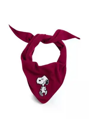 Chinti & Parker Snoopy Triangle Scarf Red
