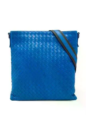 Bottega Veneta 2012-2026 Nappa Intrecciato Vn Crossbody Bag - Blue