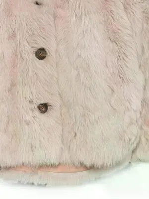 LISKA Fur Button-up Jacket