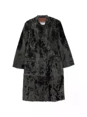 LISKA Lamb Fur Coat - Grey