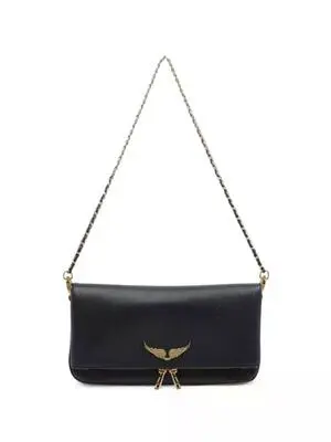 Zadig&Voltaire Rock Clutch With Rhinestone Wings