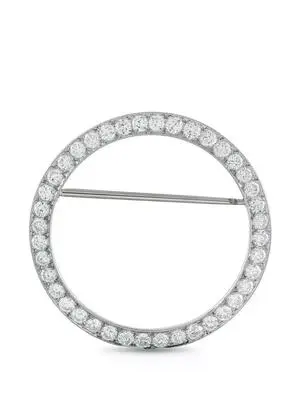LB EXCLUSIVE Platinum Diamond Brooch - Silver