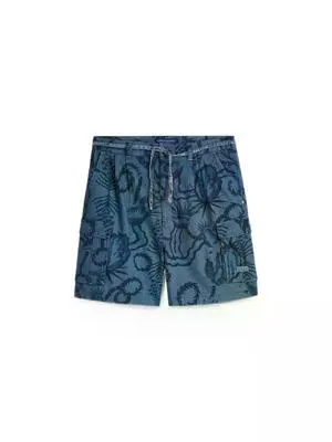 Scotch & Soda Graphic-print Drawstring Shorts