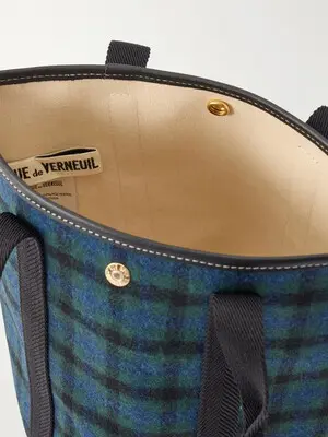 Rue De Verneuil Canvas And Leather Trimmed Bucket Tote