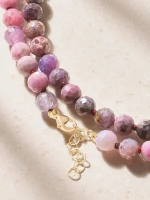 Jia Jia 14-karat Gold Ruby Beaded Necklace