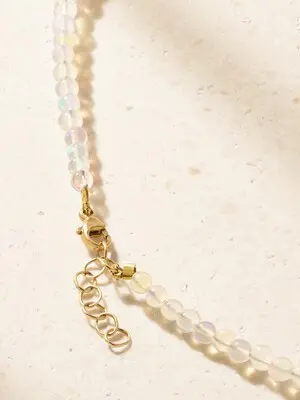 Jia Jia 14-karat Gold Opal Beaded Necklace