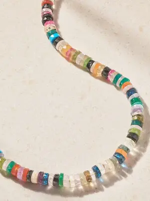 Jia Jia 14k Gold Gemstone Necklace