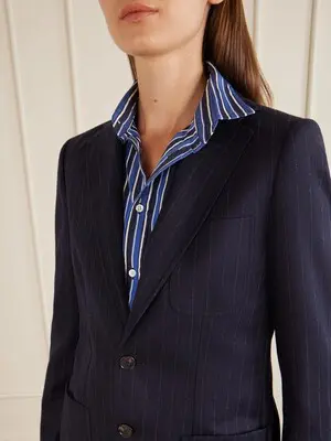 Polo Ralph Lauren Pinstriped Wool Blazer