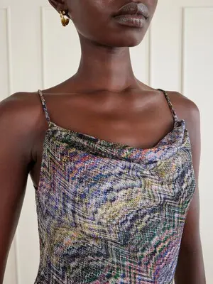 Missoni Metallic Crochet Mini Dress