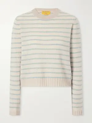 Guest In Residence Pebble Stripe Cashmere Sweater
