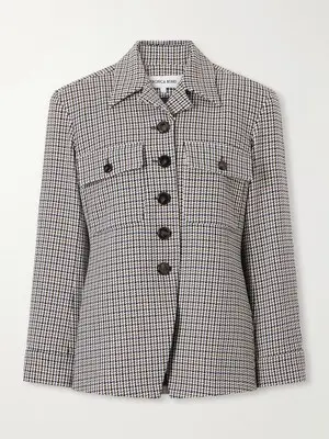 Veronica Beard Houndstooth Jacquard Blazer