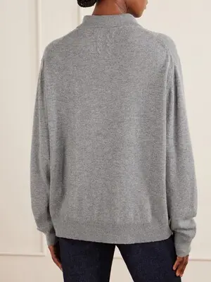 NILI LOTAN Jovan Cashmere Polo Sweater