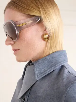 Bottega Veneta Shield Mask-frame Sunglasses