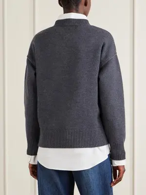 AMI Paris Adc Intarsia Wool Sweater