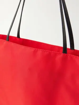 VALESQUE Thea Nylon Tote Bag With Leather Trim