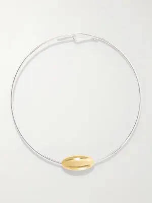 Lié Studio The Scarlet Gold-plated Necklace - Silver
