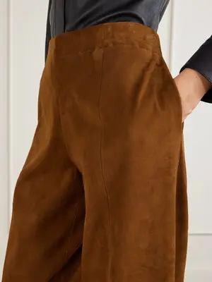 Stouls Bugsy Wide-leg Suede Pants