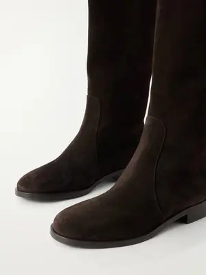 GIANVITO ROSSI Zayne 20 Suede Knee-high Boots