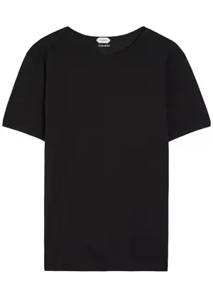 Versace Stretch-cotton T-shirt - Black
