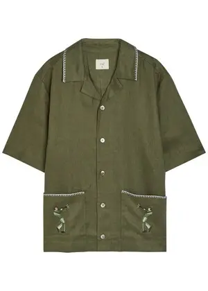 CHE Trompette Embroidered Linen Shirt