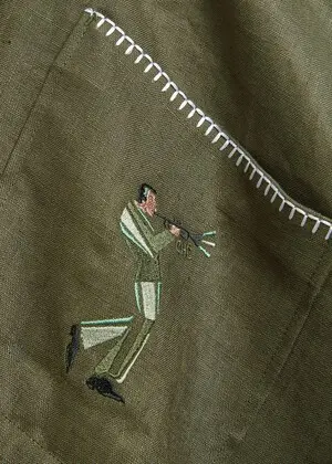 CHE Trompette Embroidered Linen Shirt