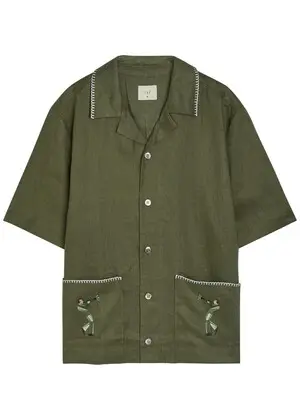 CHE Trompette Embroidered Linen Shirt