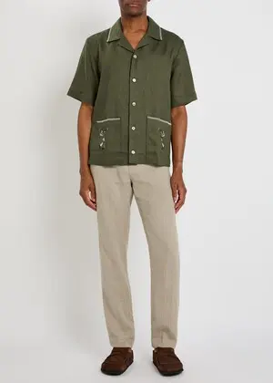 CHE Trompette Embroidered Linen Shirt