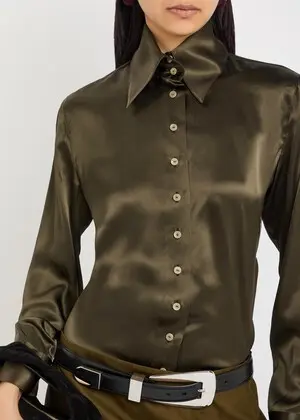 Khaite Ivy Silk Shirt