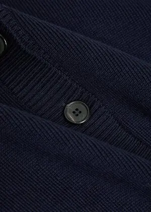 RÓHE Rohé Stretch-wool Cardigan With Padded Shoulders