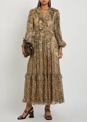 Etro Printed Silk-blend Midi Dress