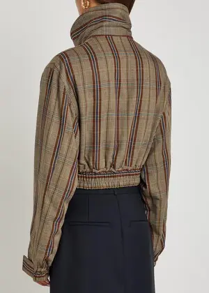 VIVIENNE WESTWOOD Memphis Plaid Woven Bomber Jacket