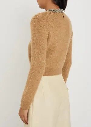 SELF-PORTRAIT Beaded Embellished Knit Jumper