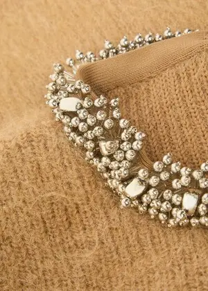 SELF-PORTRAIT Beaded Embellished Knit Jumper