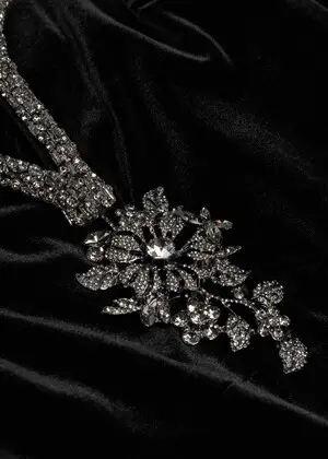 SELF-PORTRAIT Embellished Velvet Gown