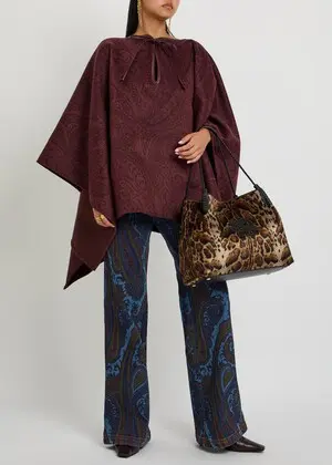 Etro Paisley-print Wool-blend Cape