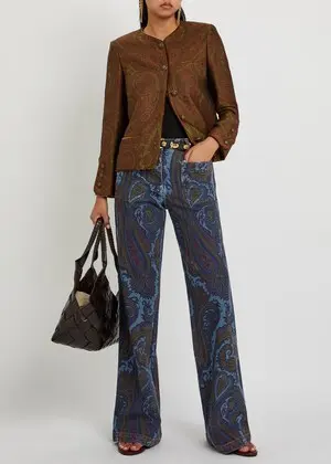 Etro Paisley-print Wide-leg Jeans