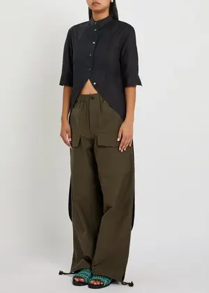 JW Anderson Bib Cotton-poplin Shirt